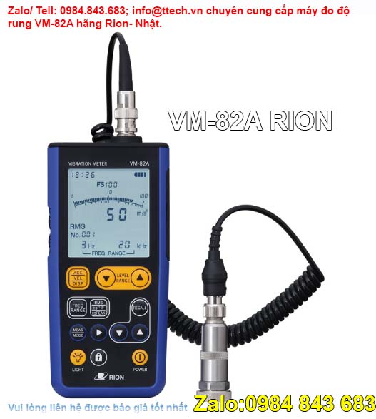Máy đo độ rung Rion VM-82A| GIÁ TỐT NHẤT - CÓ SẴN